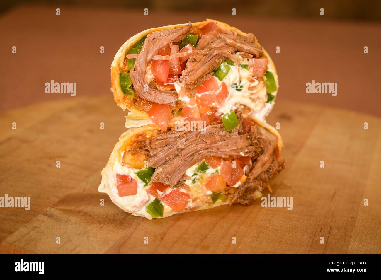Twister's breakfast burritos Stock Photo - Alamy