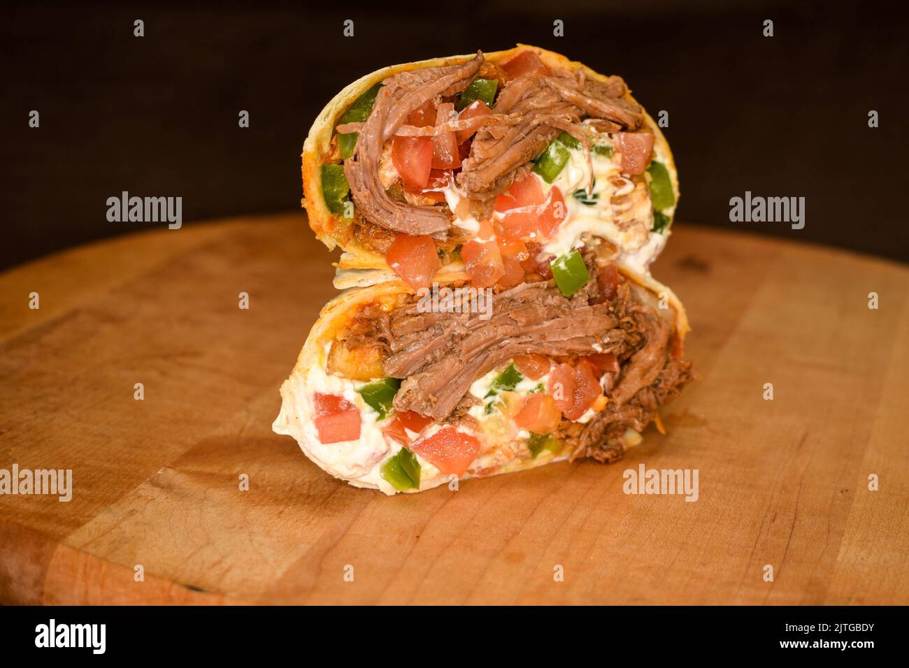 Twister's breakfast burritos Stock Photo - Alamy