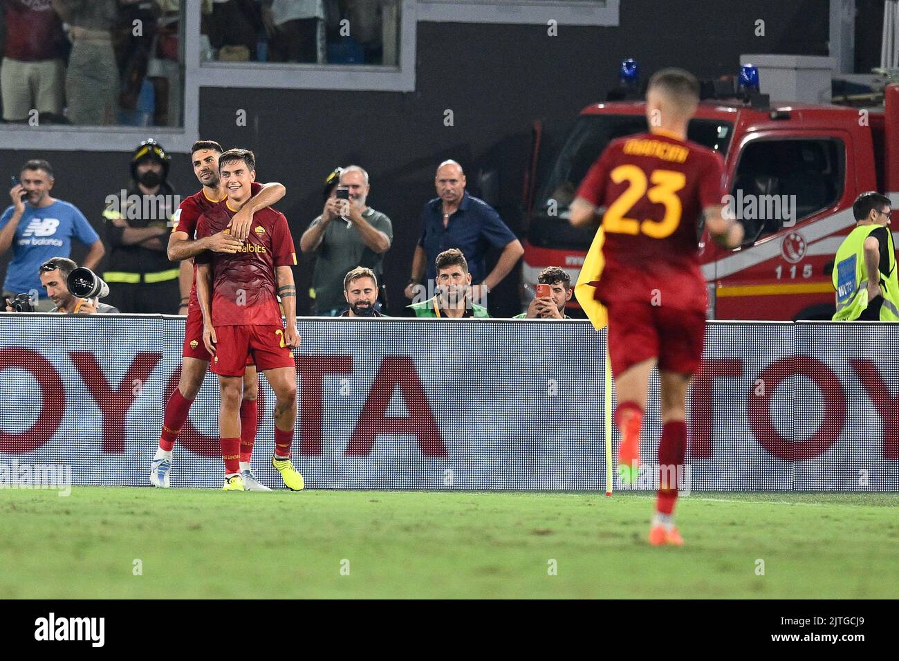 30th August 2022 : Stadio Olimpico, Rome, Italy; Serie A football, AS ...