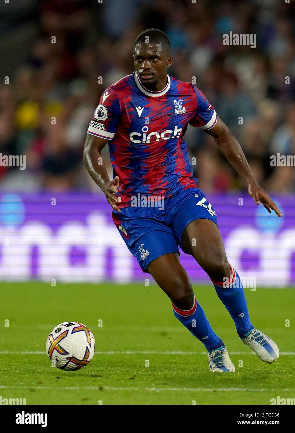 Crystal Palace's Cheick Doucoure in action during the Premier League ...