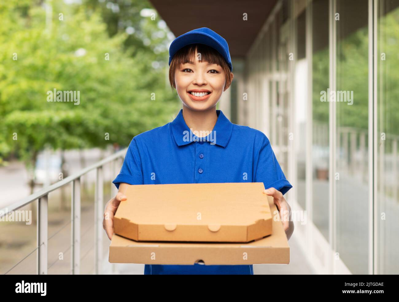 Japanese pizza delivery hi-res stock photography and images - Alamy