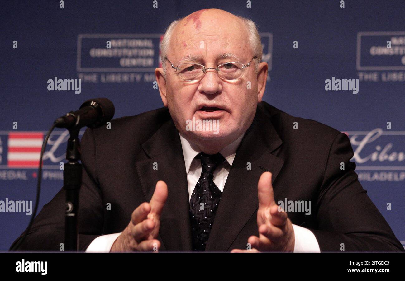 **FILE PHOTO** Mikhail Gorbachev Has Passed Away. Former Soviet leader ...