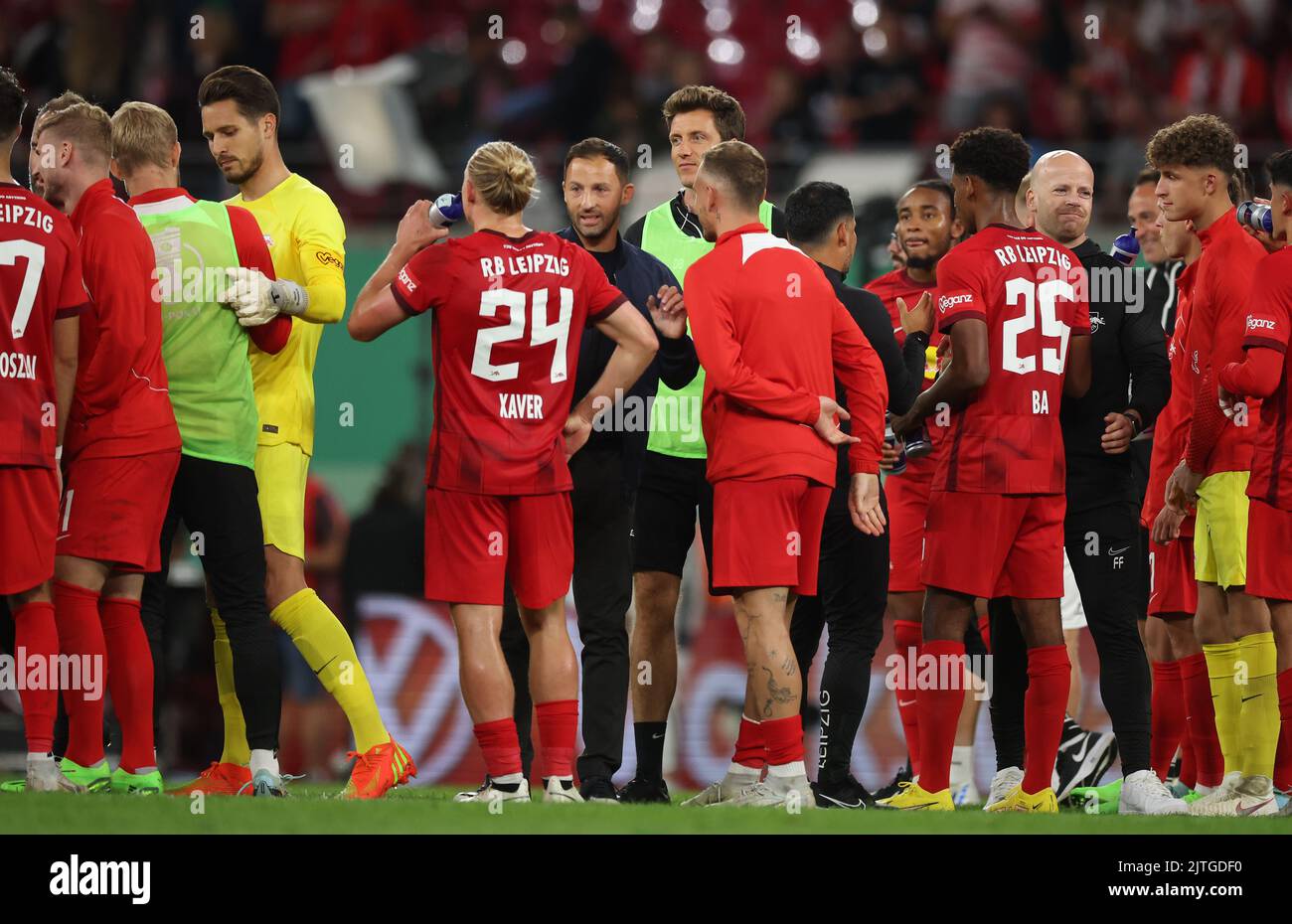 Leipzig, Germany. 30th Aug, 2022. Soccer: DFB Cup, 1st round, RB ...