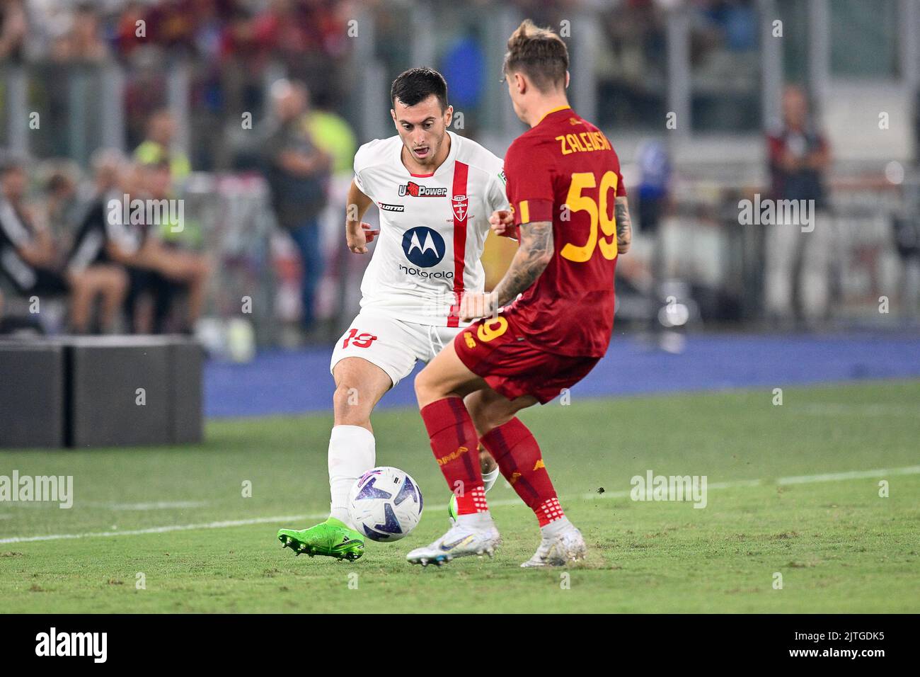 Italy, 30 August 2022Samuele Birindelli of AC Monza and Nicola Zalewski ...