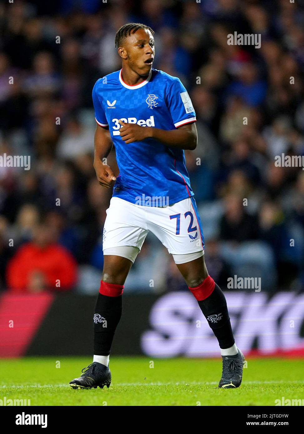 Rangers' Zakariya Lovelace during the Premier Sports Cup second round ...