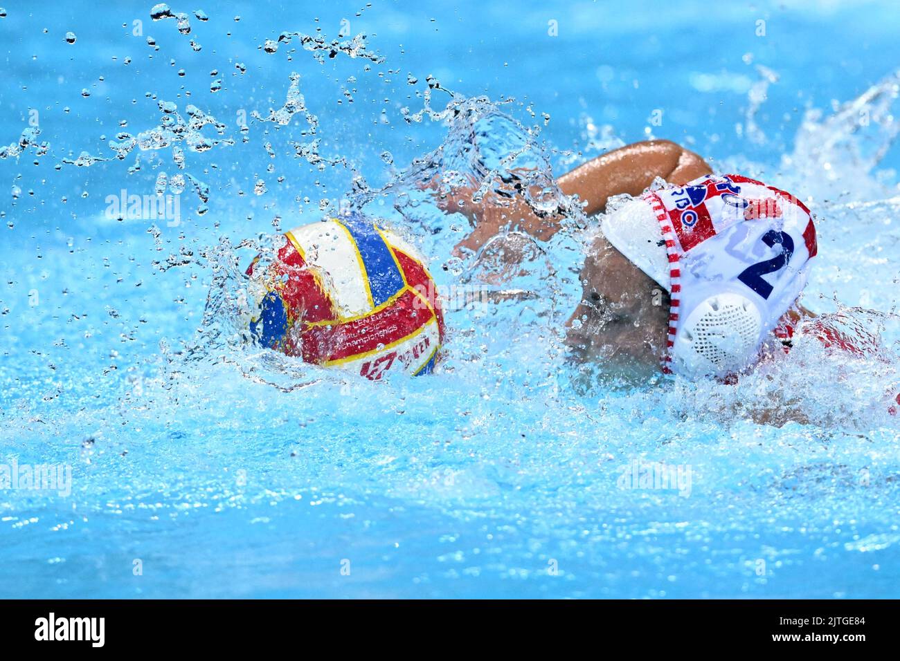 SPLIT, CROATIA - AUGUST 30: Emmi Miljkovic of Croatia in action during ...