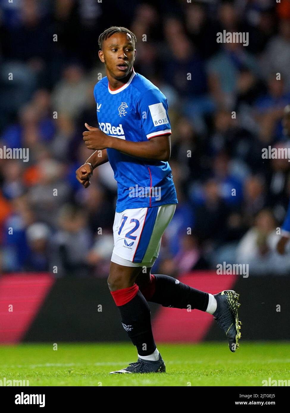 Rangers' Zakariya Lovelace during the Premier Sports Cup second round ...
