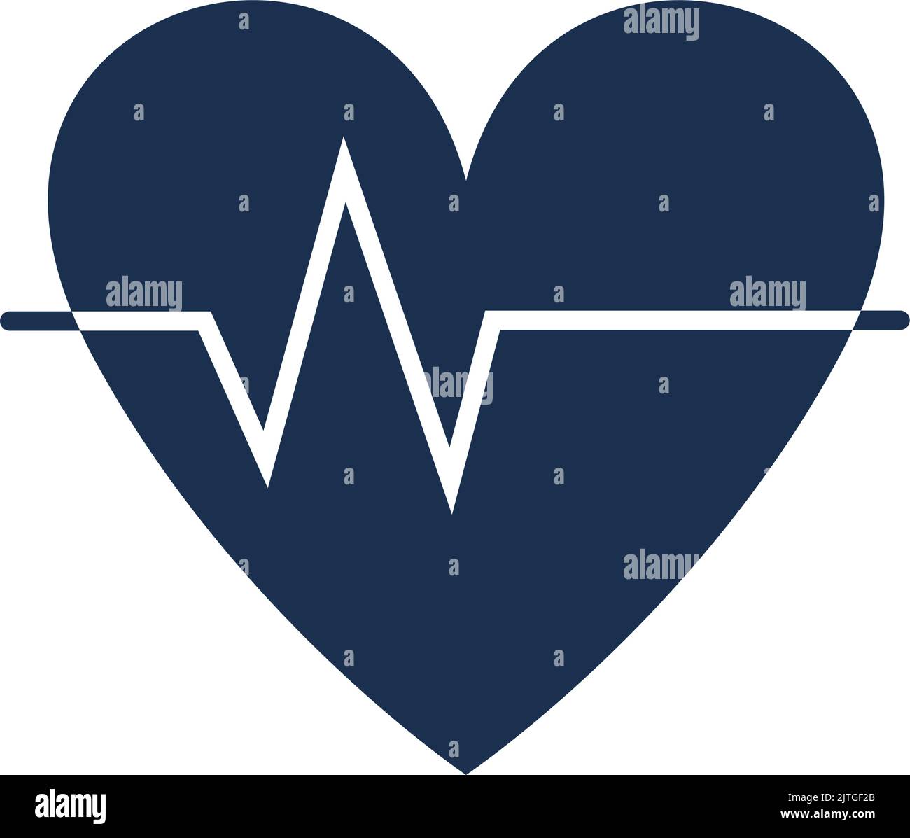 heart cardio silhouette Stock Vector Image & Art - Alamy