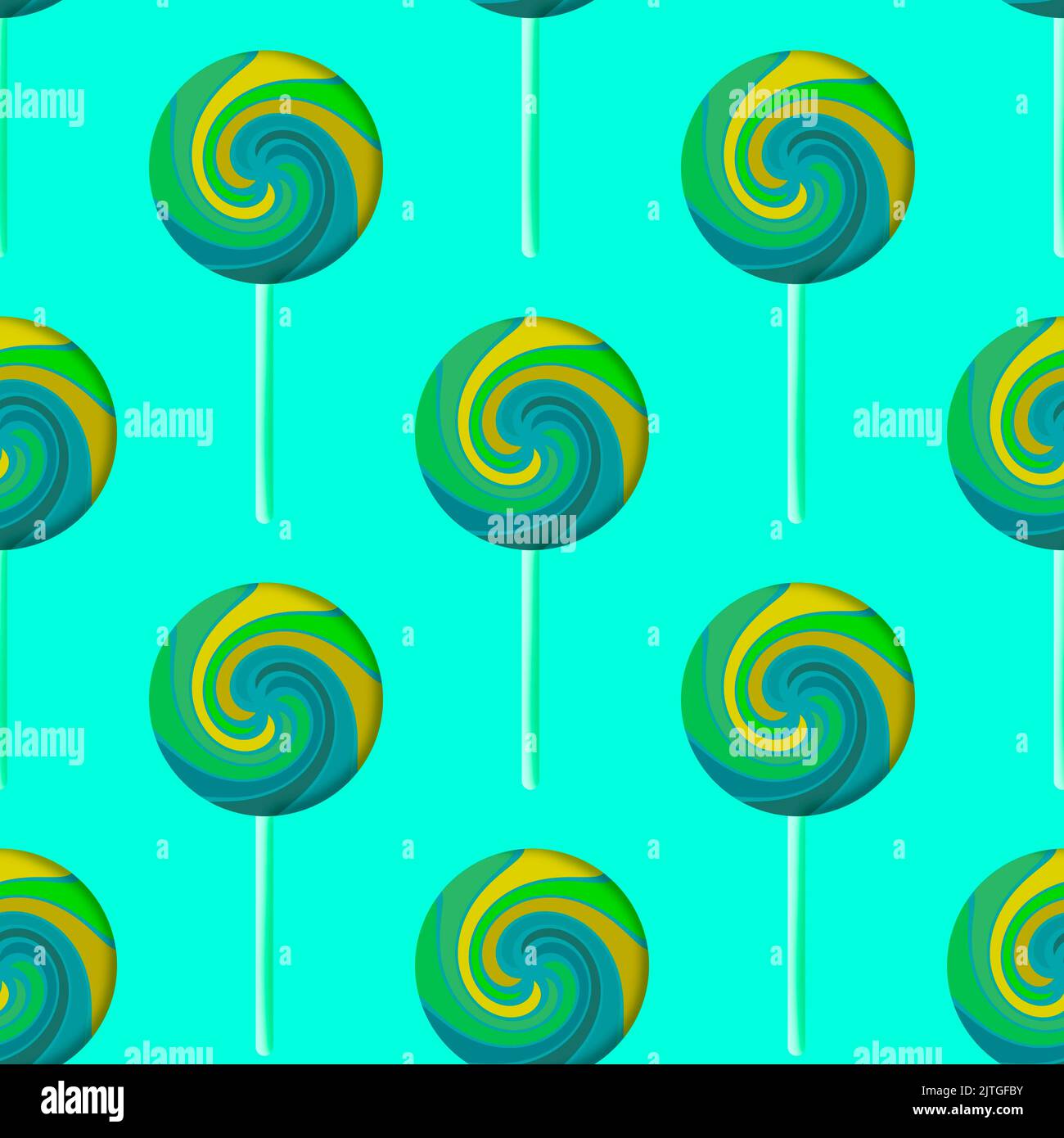 Sugar cartoon color lollipop seamless kids pattern for wrapping paper ...