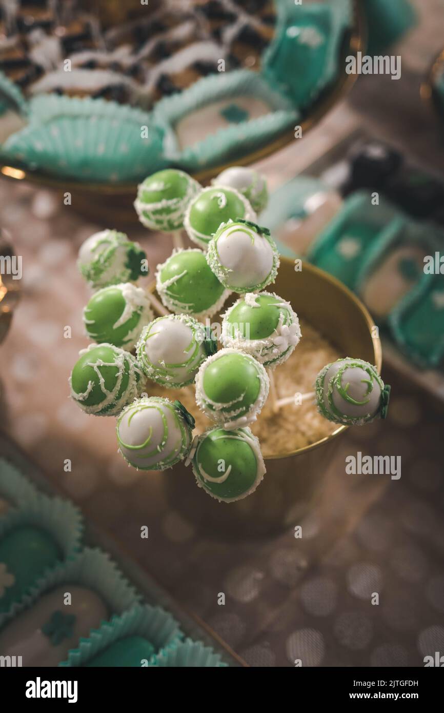Some sweets at a beautiful event table Stock Photo - Alamy
