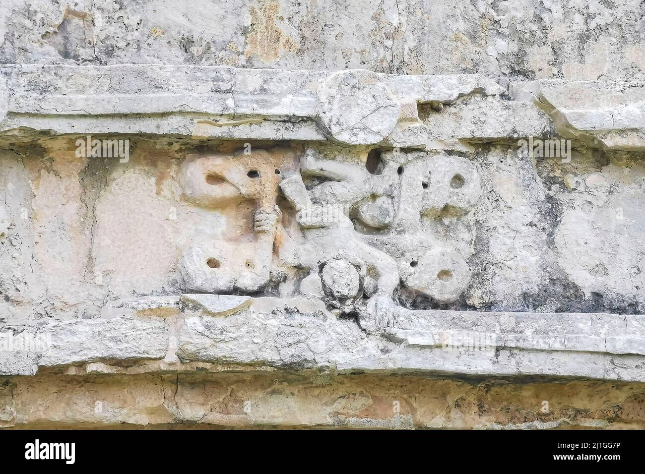 Ancient Tulum ruins Mayan site with temple ruins pyramids and artifacts ...