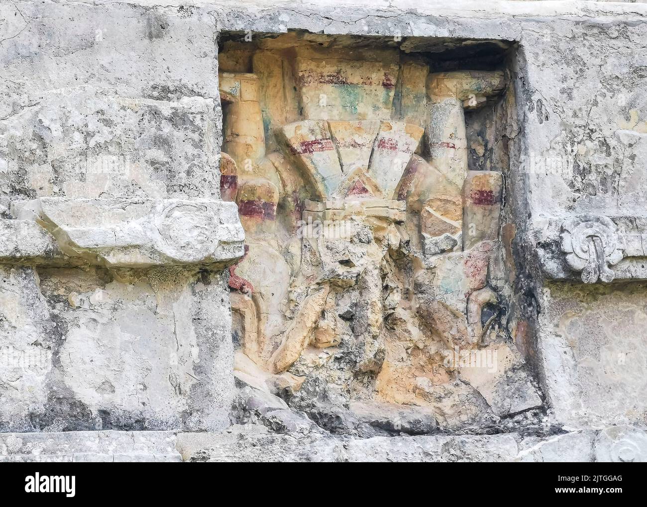 Ancient Tulum ruins Mayan site with temple ruins pyramids and artifacts ...