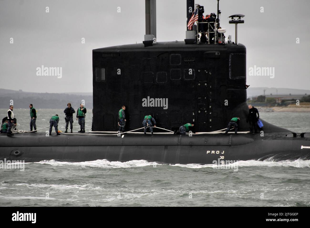 AJAXNETPHOTO. 17TH SEPT, 2013. PORTSMOUTH, ENGLAND. - U.S. NUCLEAR SUB ...