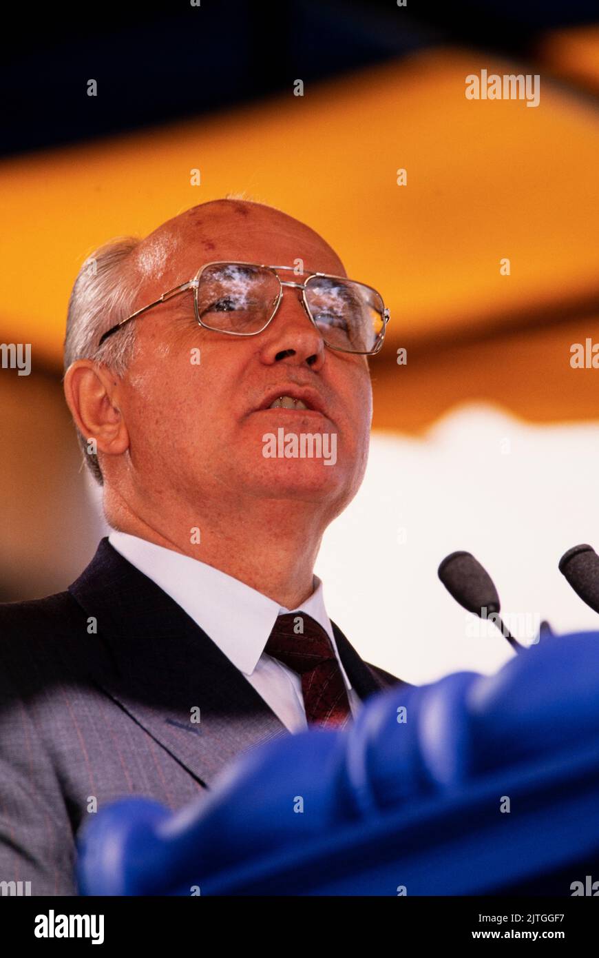 Soviet President Mikhail Gorbachev, received a doctor of laws degree in ...