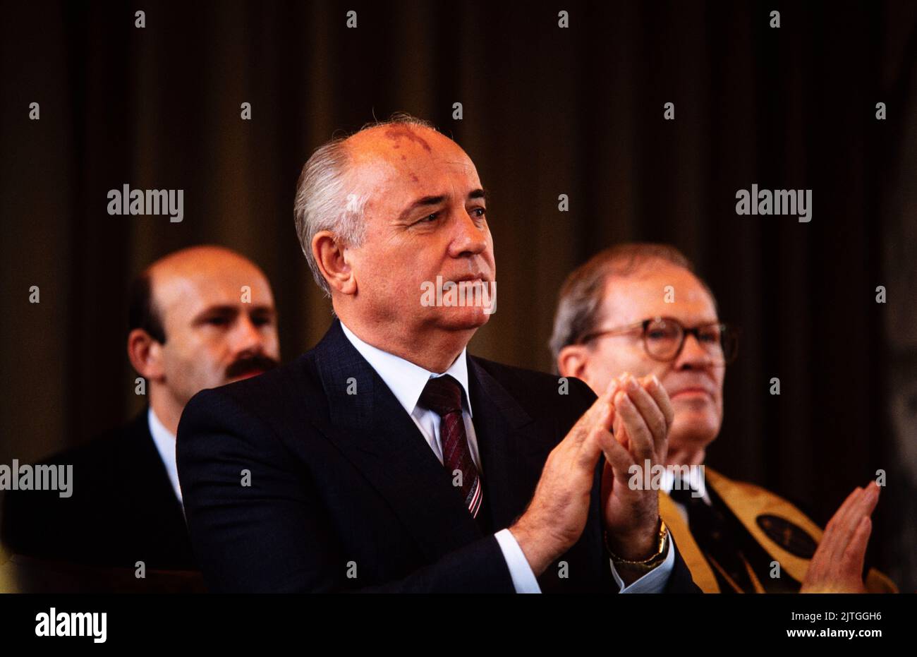 Soviet President Mikhail Gorbachev, shown here with then-Emory ...