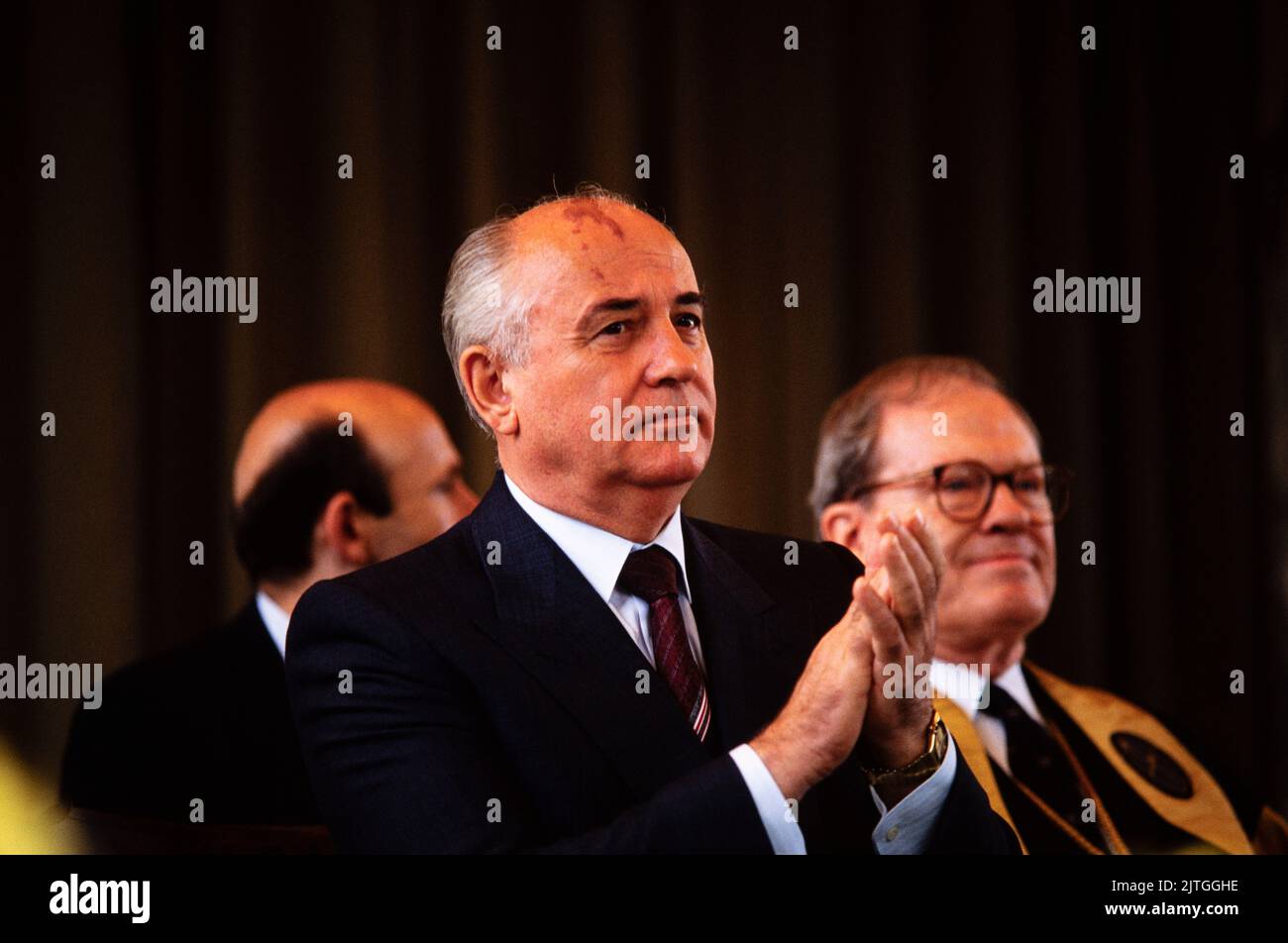 Soviet President Mikhail Gorbachev, shown here with then-Emory ...