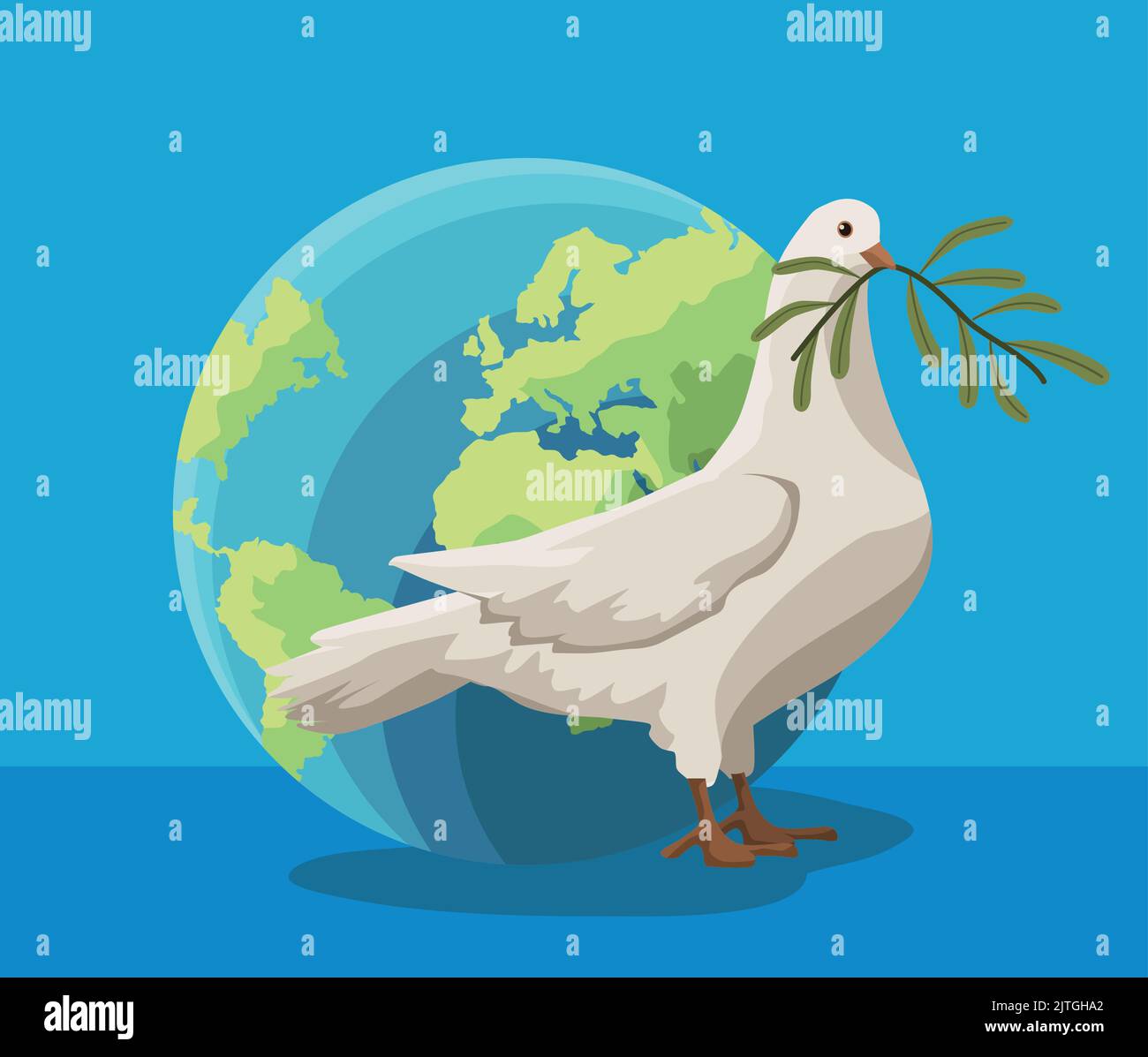 peace day scene card Stock Vector Image & Art - Alamy