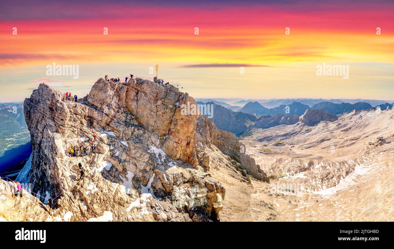 Zugspitze Topf of Germany, Bavaria Stock Photo - Alamy