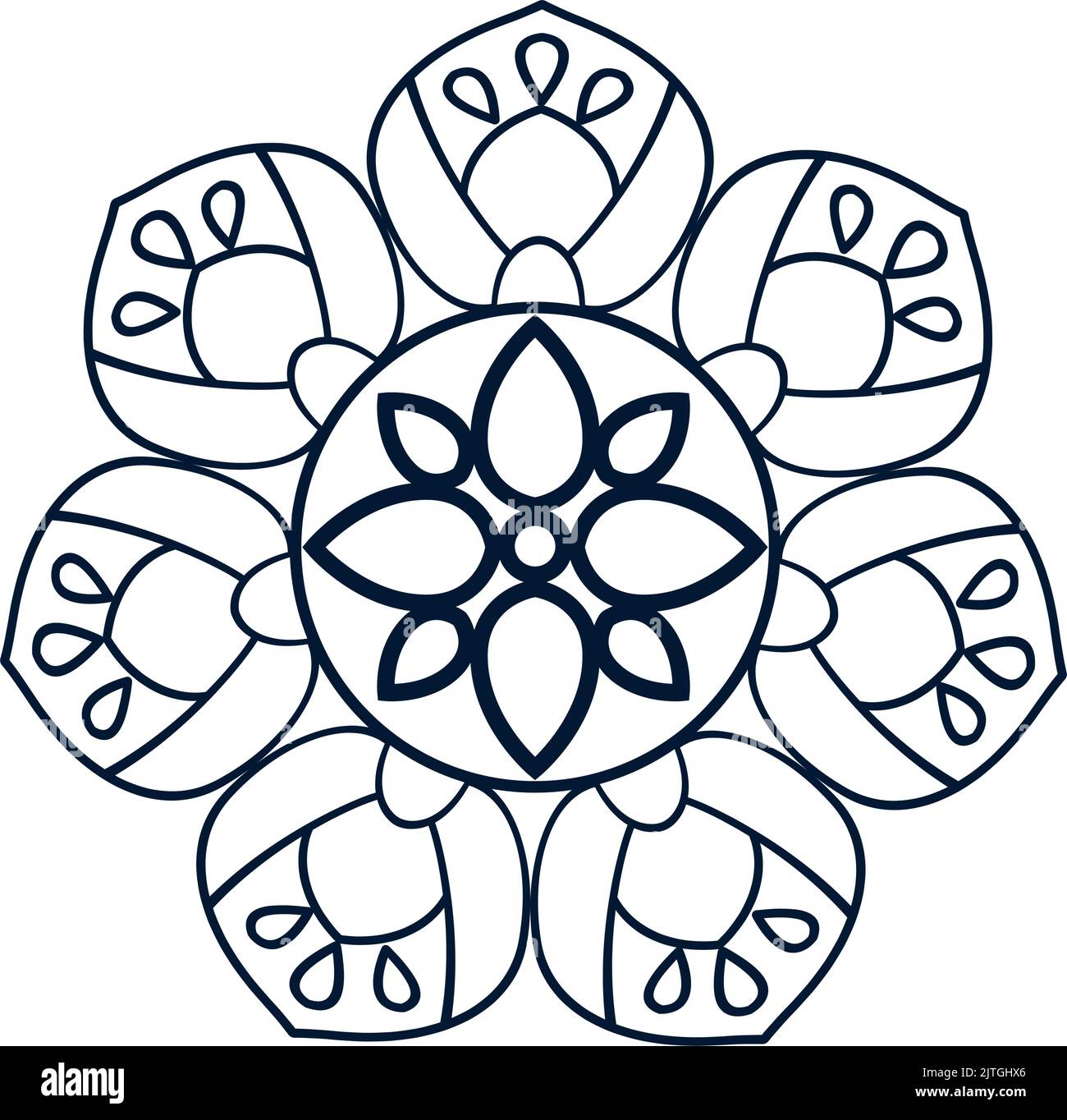 elegant mandala antique figure Stock Vector Image & Art - Alamy