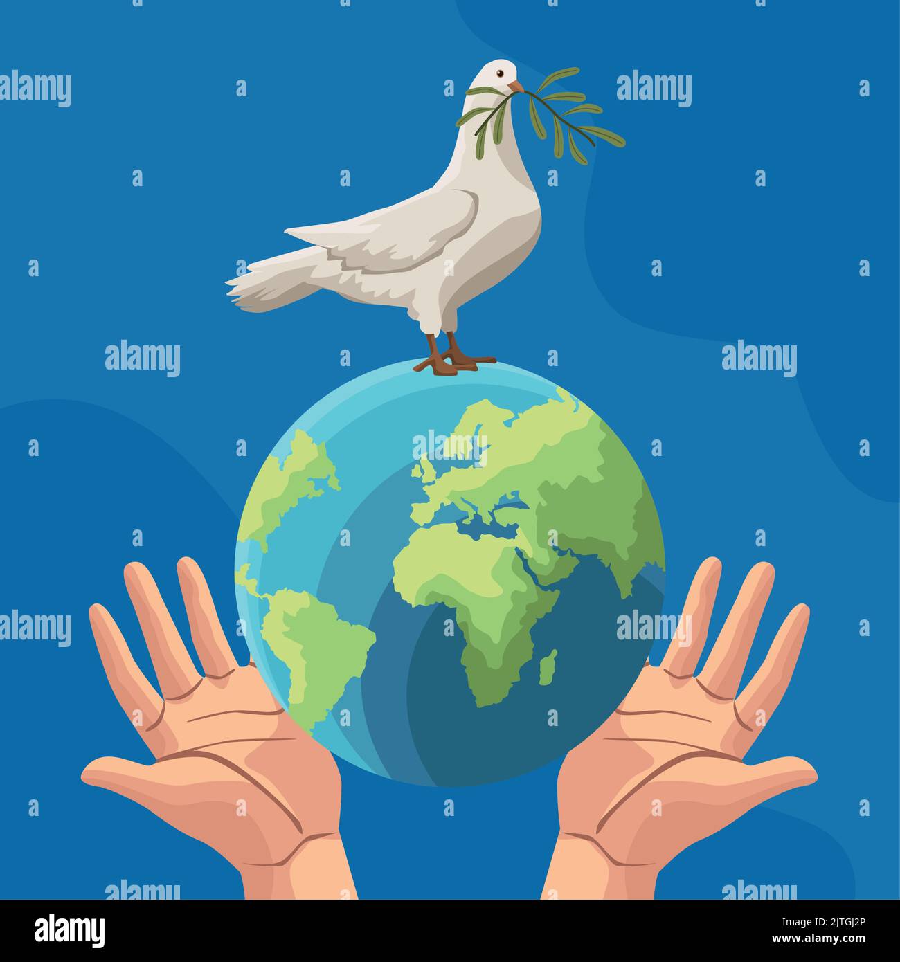 peace day scene poster Stock Vector Image & Art - Alamy