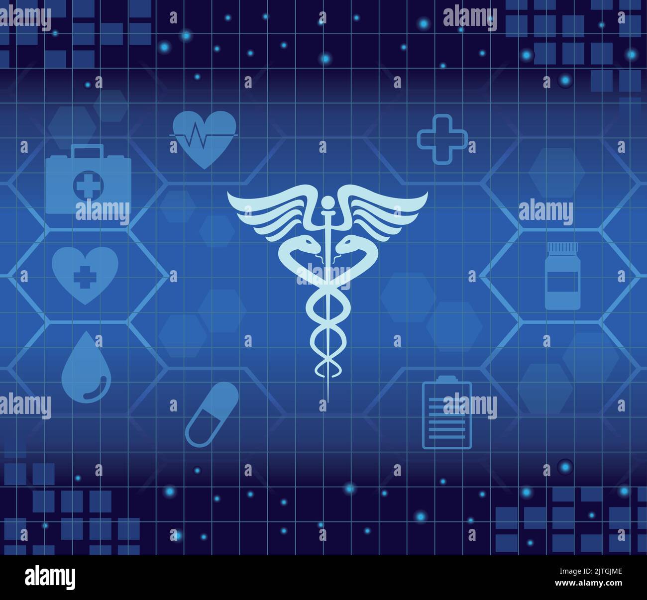 medical tech with caduceus symbol Stock Vector Image & Art - Alamy