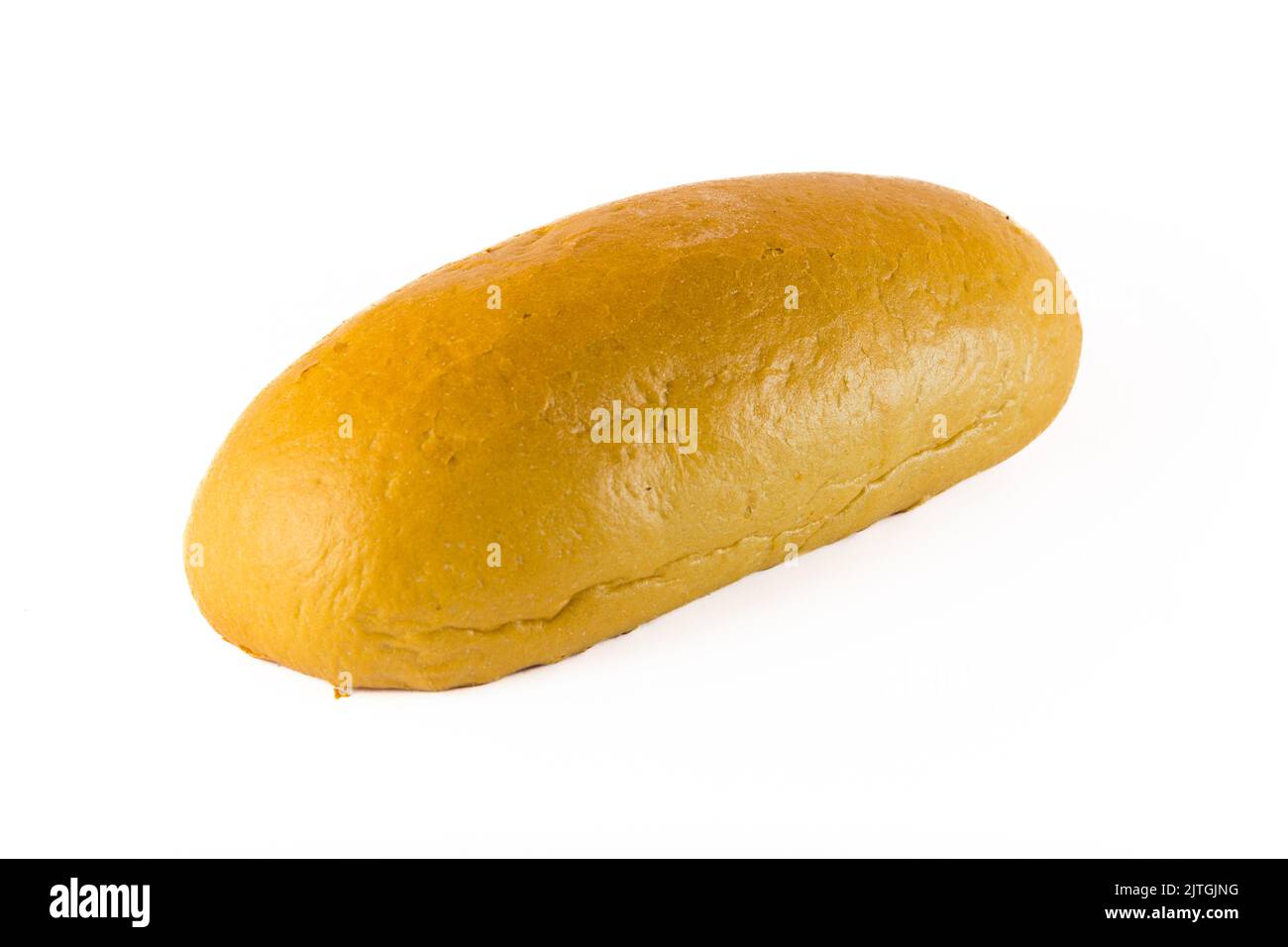 Plain white bread made from wheat flour. Crunchy golden crust ...