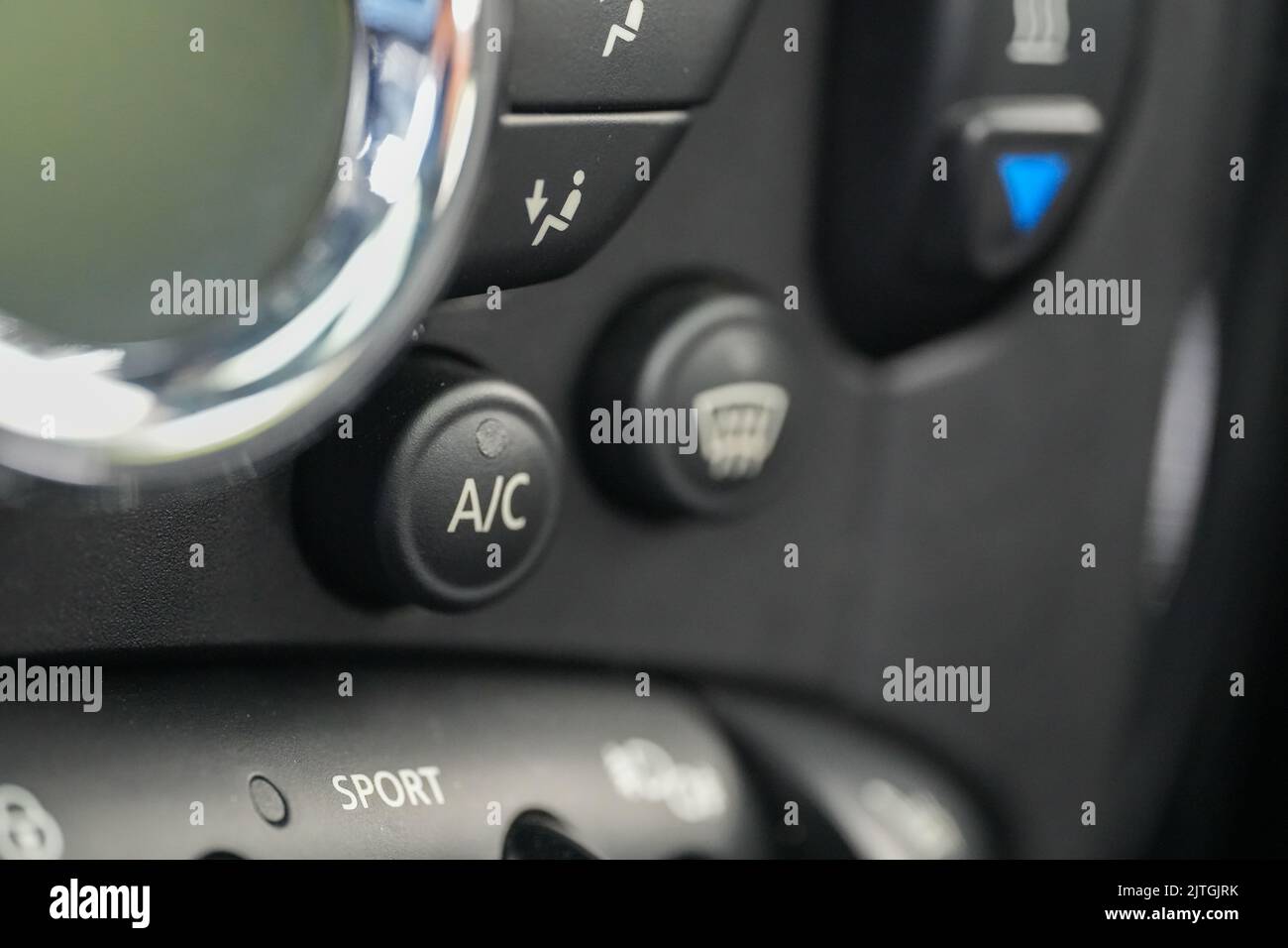 Ac button in car hi-res stock photography and images - Alamy