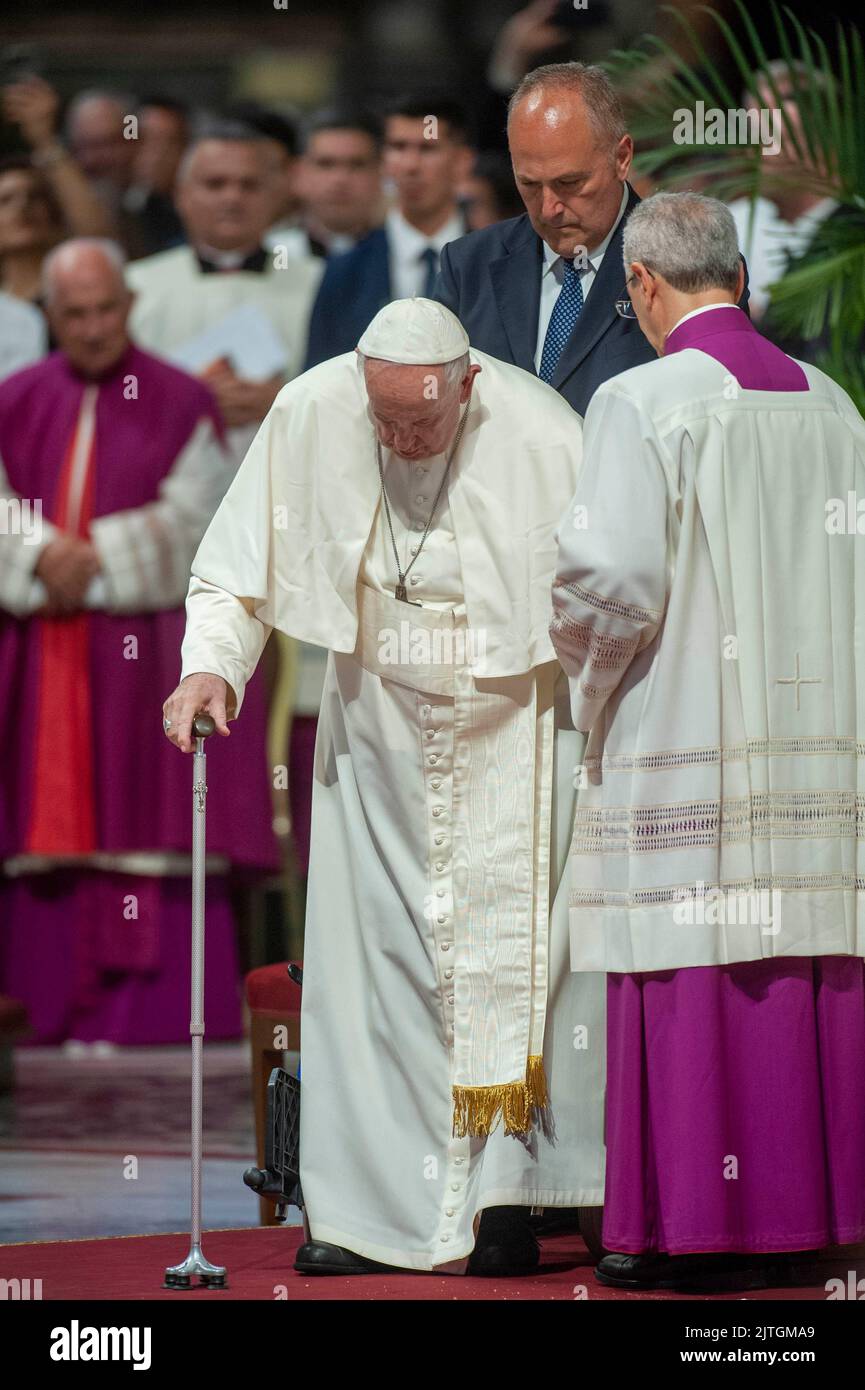Rome, Italia. 30th Aug, 2022. Italy, Rome, Vatican, 22/08/30. Pope ...