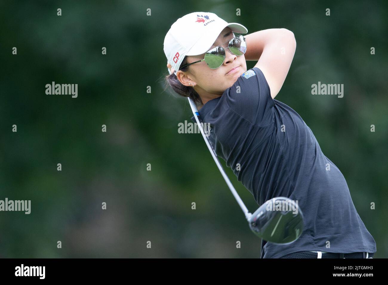 August 25, 2022: Bianca Pagdanganan of the Philippines tees off at the ...