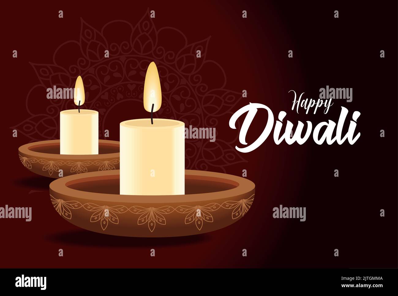 happy diwali candles Stock Vector Image & Art - Alamy