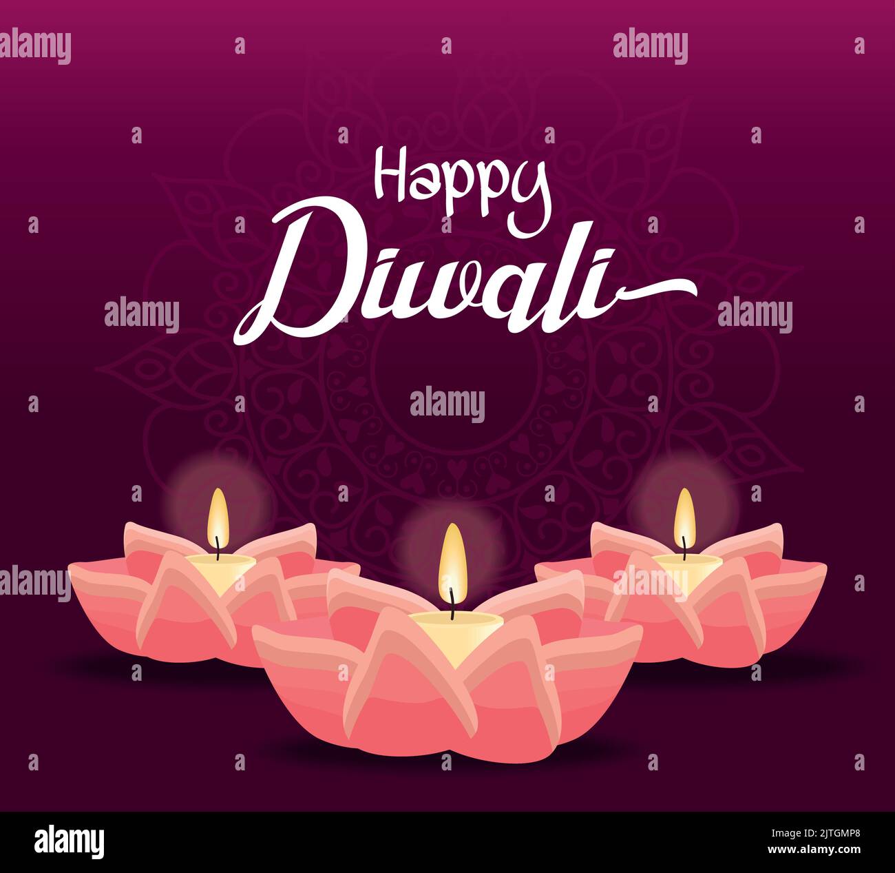 happy diwali lettering card Stock Vector Image & Art - Alamy