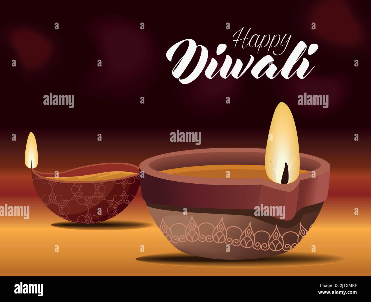 happy diwali postcard Stock Vector Image & Art - Alamy
