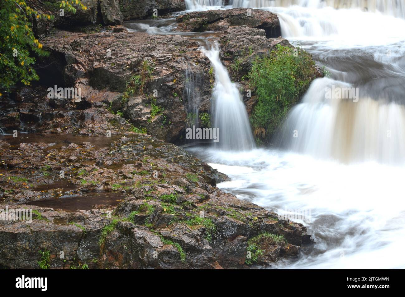 Waterfalls at Willow river State Park in Northwestern WI Stock Photo ...