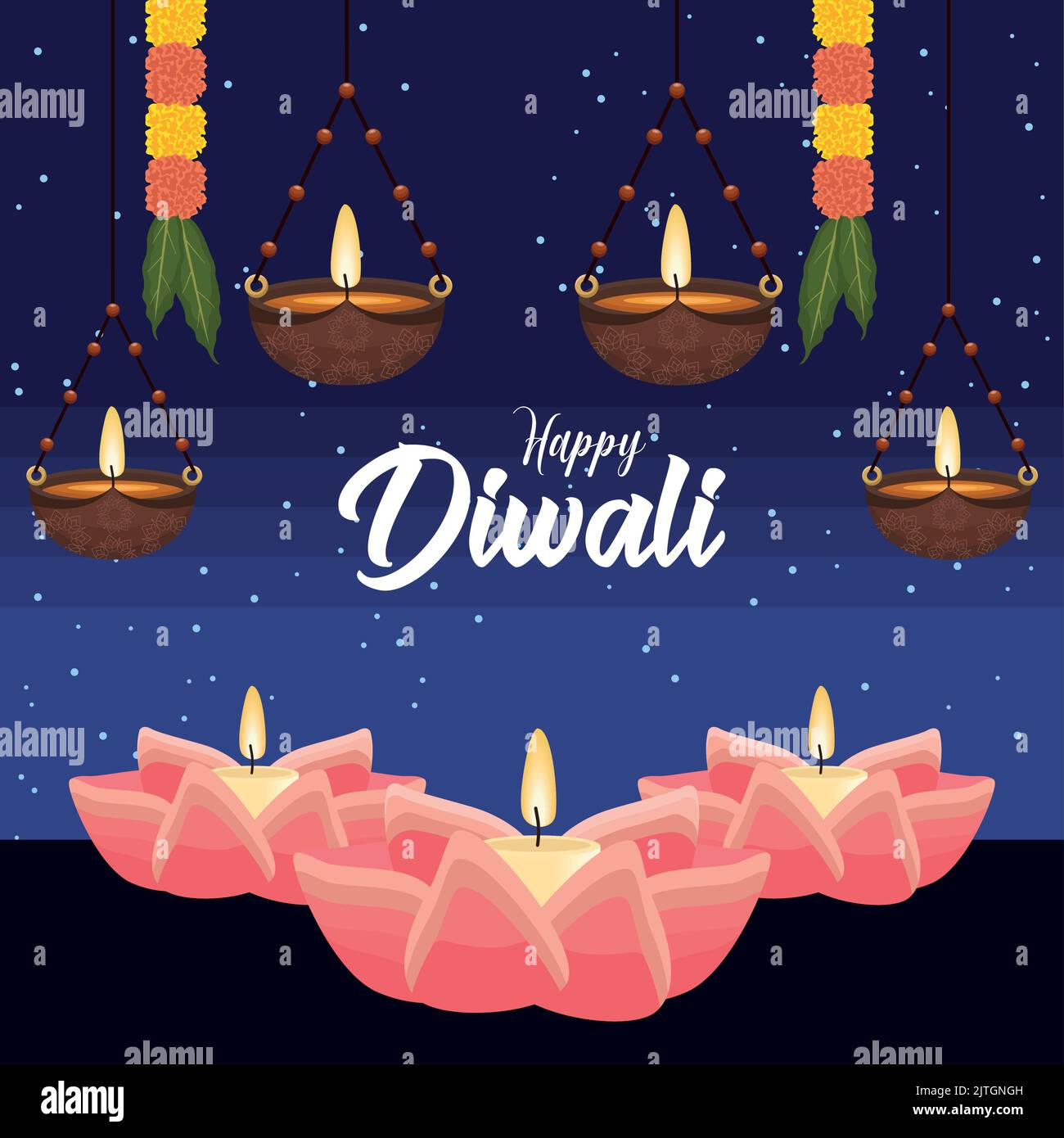 happy diwali celebration poster Stock Vector Image & Art - Alamy