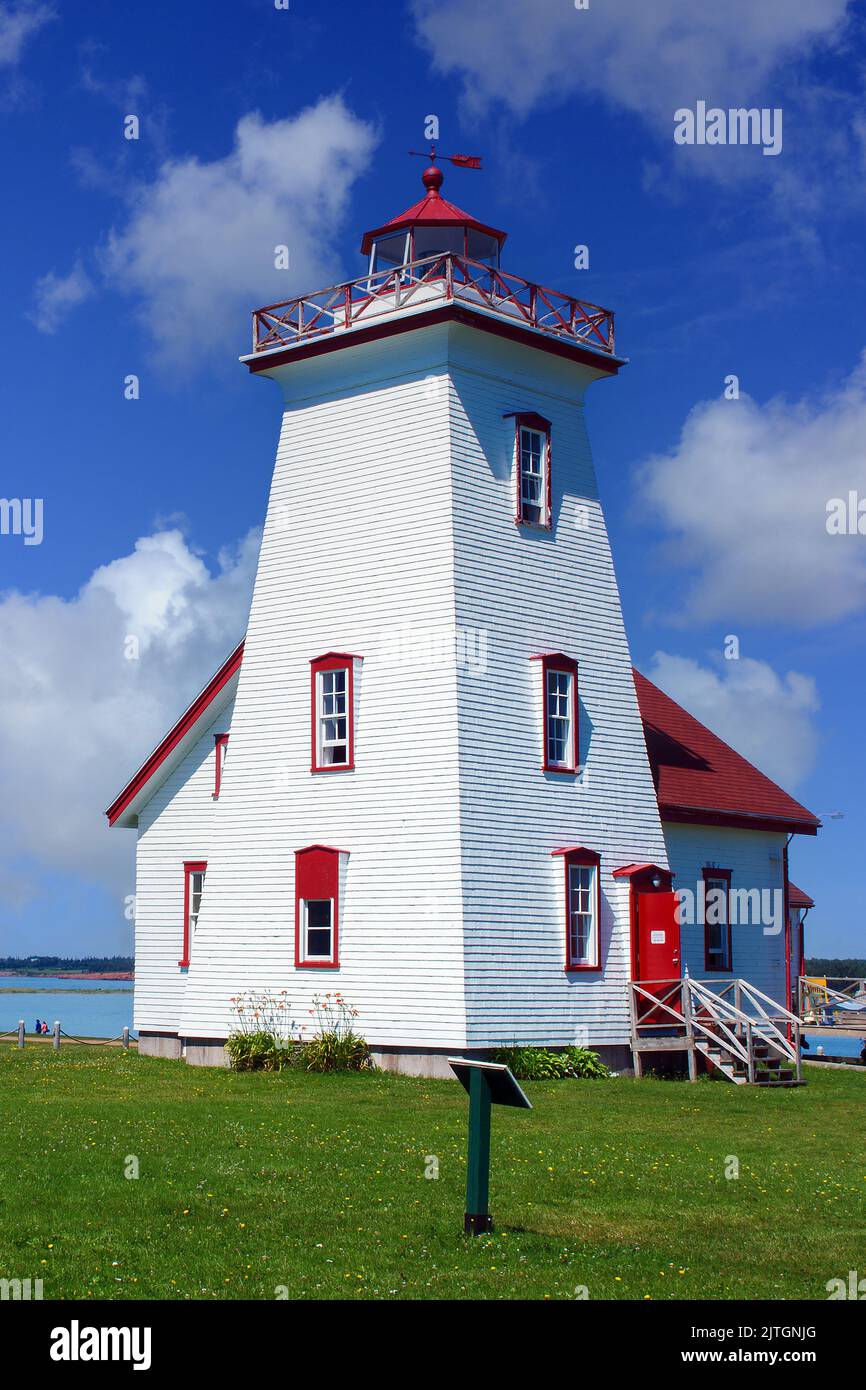 Wood Islands Lighthouse on Prince Edward Island, Canada, Prince Edward ...