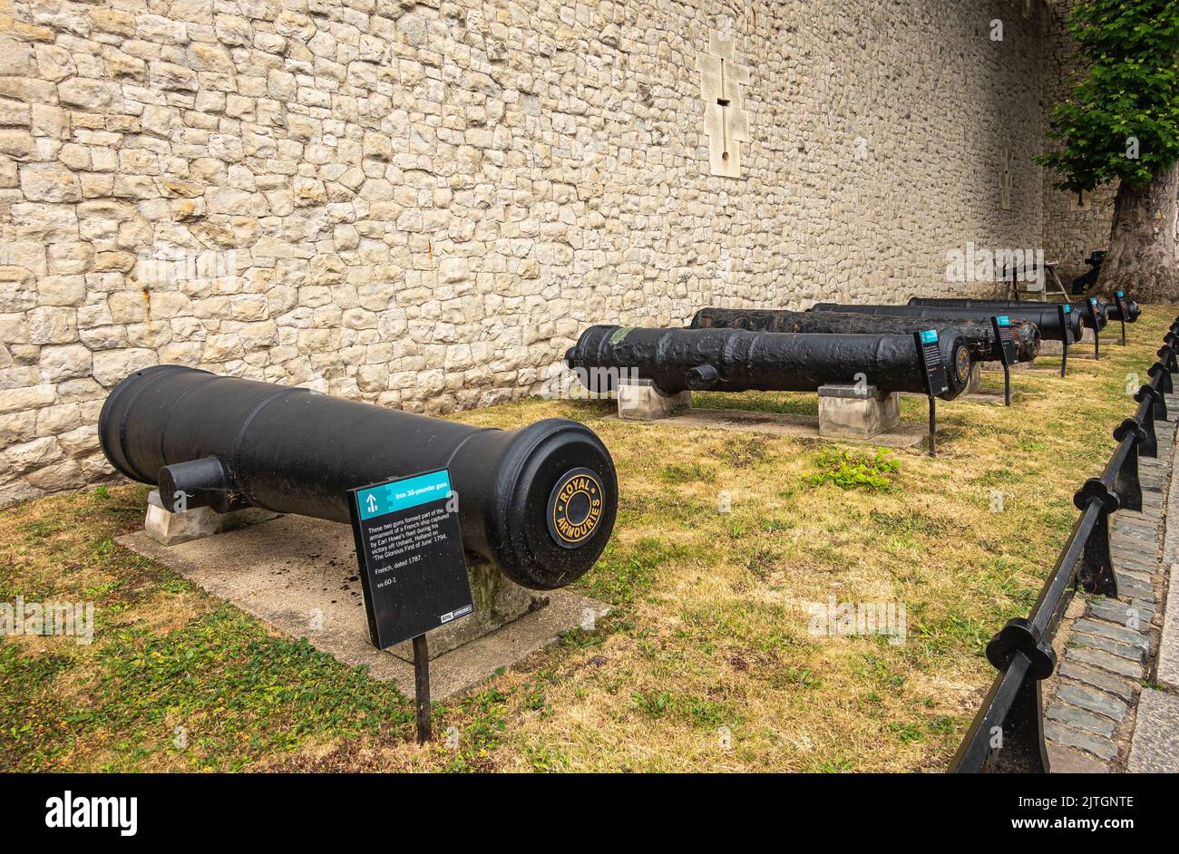 London, England, UK - July 6, 2022: Tower of London. Display of French ...