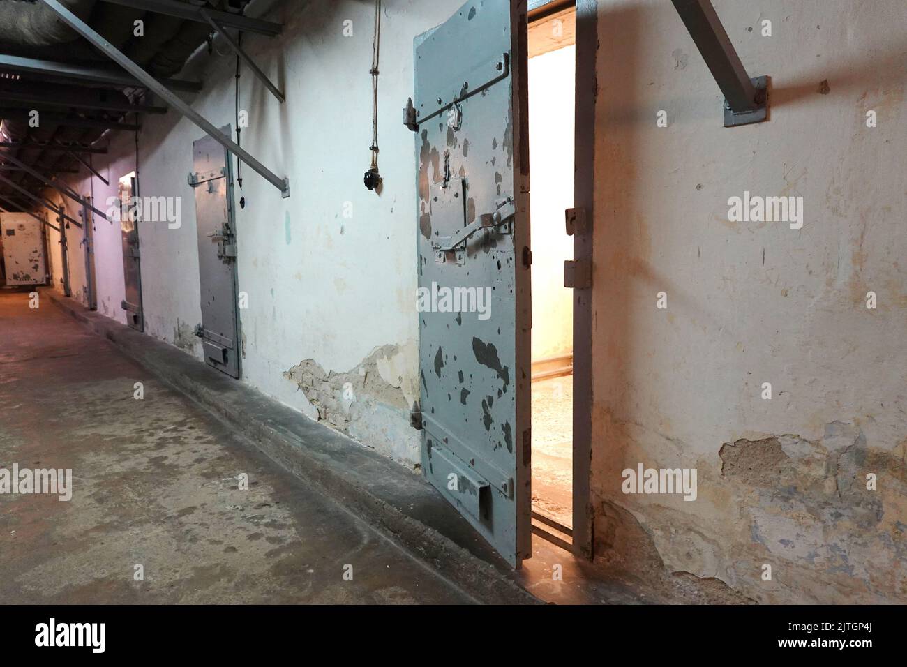 Memorial STASI prison Hohenschoenhausen, Germany, Berlin Stock Photo ...