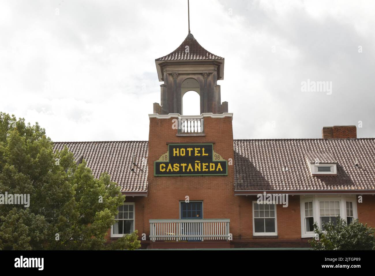 The historic Hotel Casteneda in Las Vegas, NM USA Amtrak stop Stock ...
