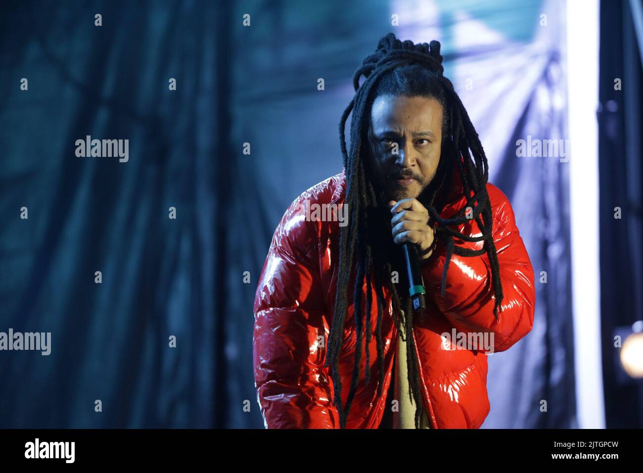 Rio De Janeiro, Brazil. 30th Aug, 2022. Rapper Criolo performed on the ...