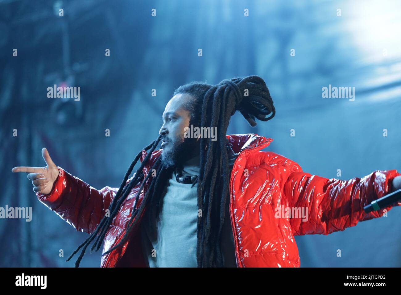 Rio De Janeiro, Brazil. 30th Aug, 2022. Rapper Criolo performed on the ...