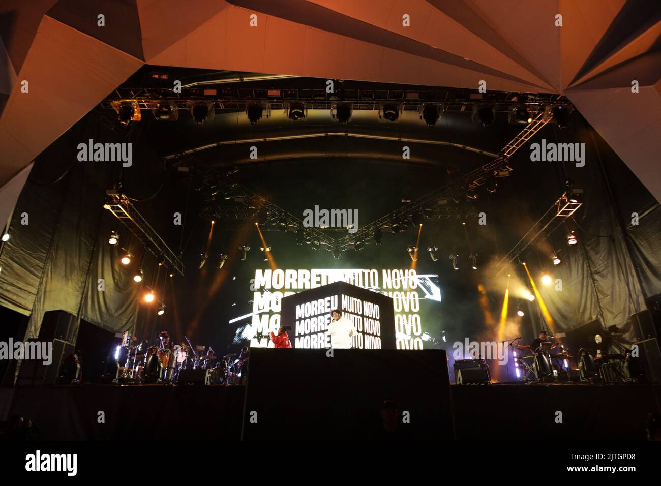 Rio De Janeiro, Brazil. 30th Aug, 2022. Rapper Criolo performed on the ...