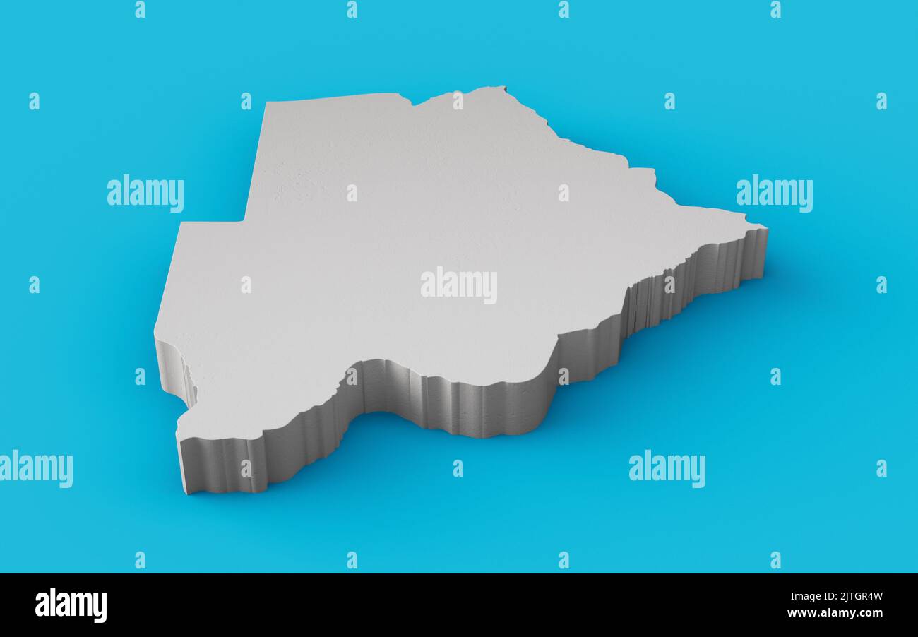 Botswana relief map hi-res stock photography and images - Alamy