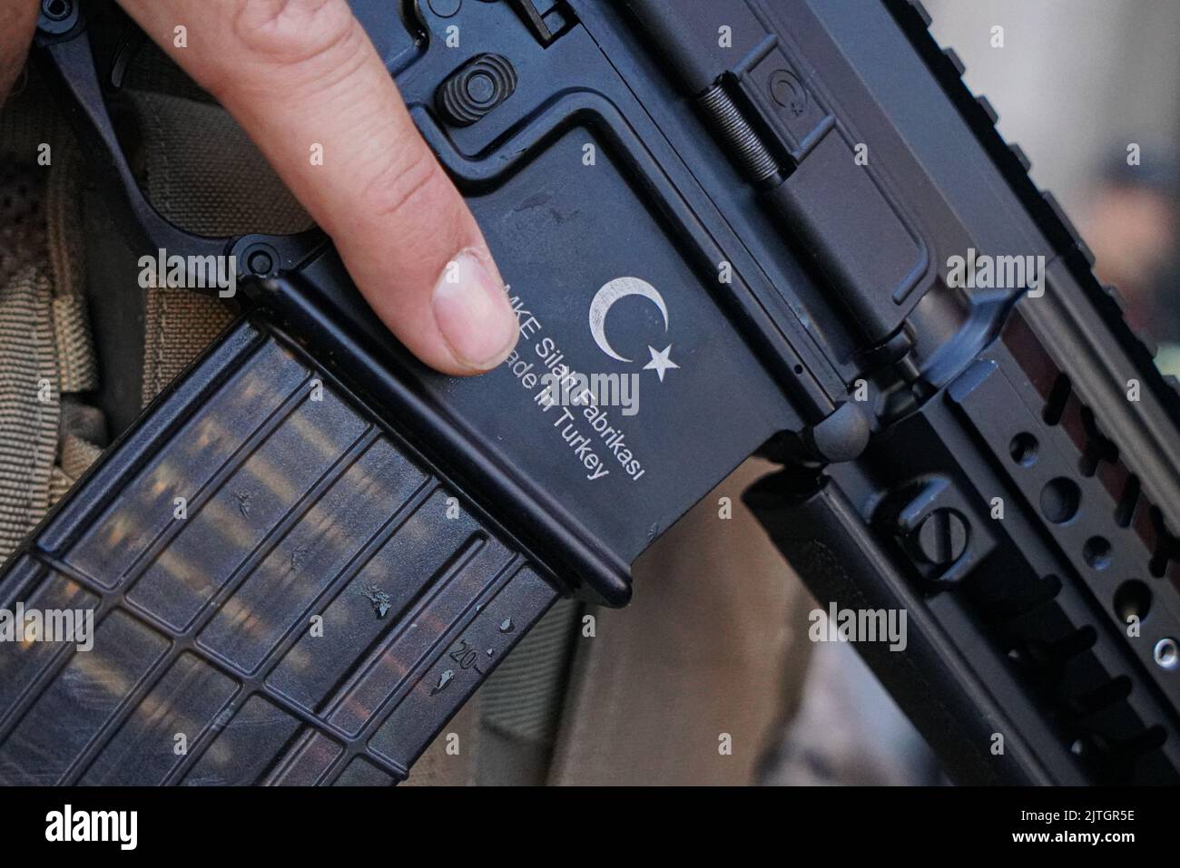 The signature on the MPT-76 model rifle, which was developed and ...