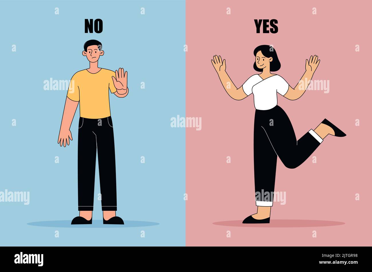 No or yes Stock Vector Image & Art - Alamy