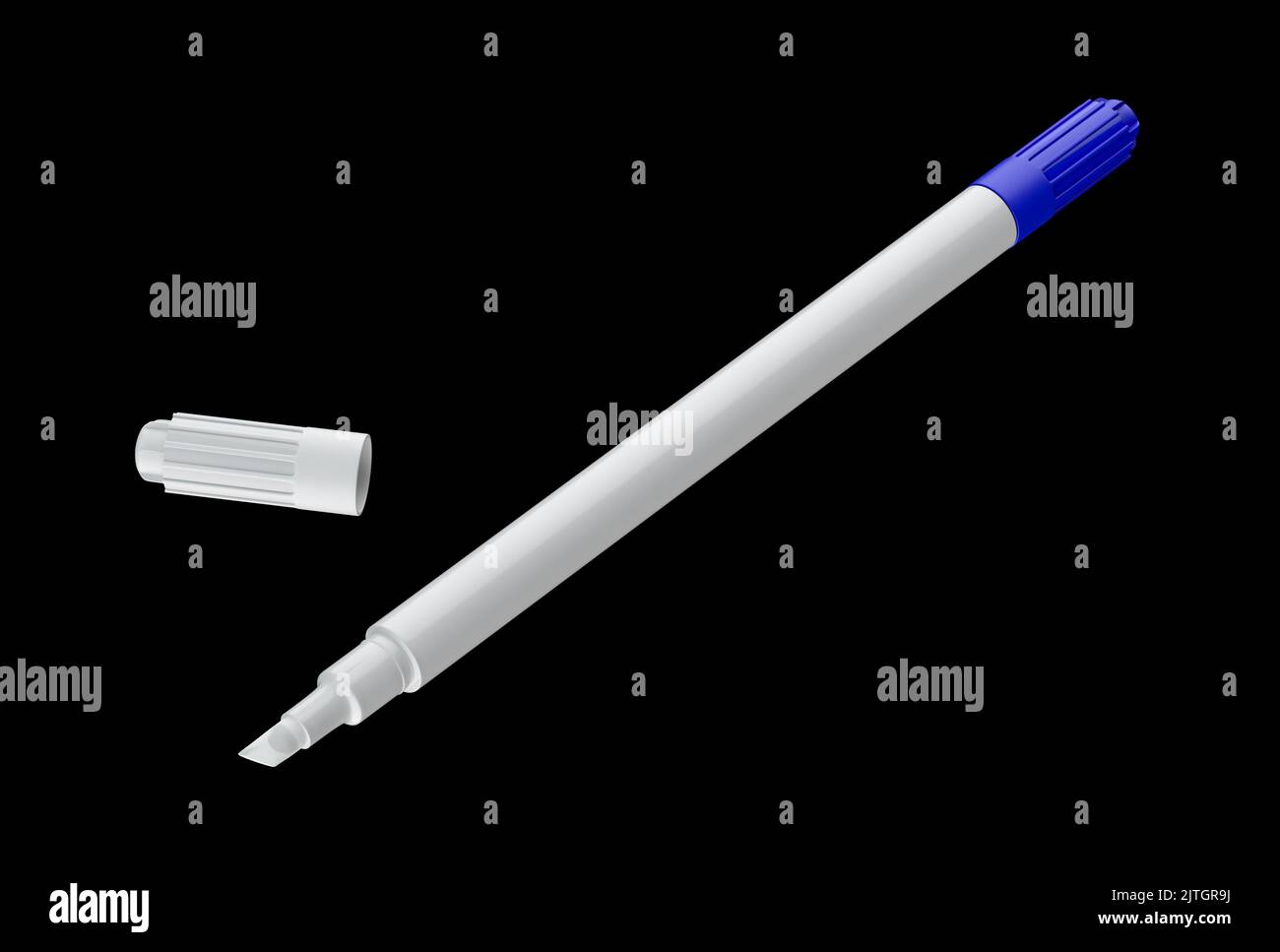 An Ink remover pen isolated on black background Stock Photo - Alamy