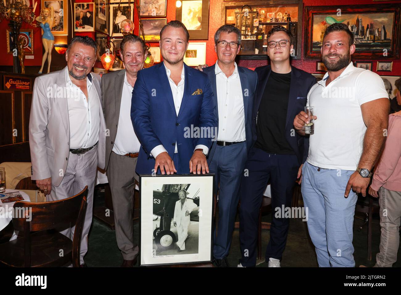 Berlin, Germany. 30th Aug, 2022. The sons of Rolf Eden Alexander (l-r ...