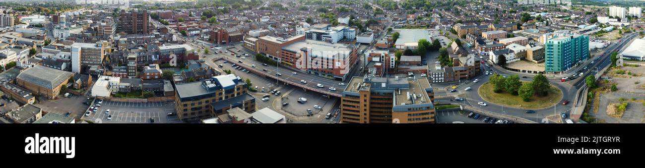 Luton city centre aerial hi-res stock photography and images - Alamy