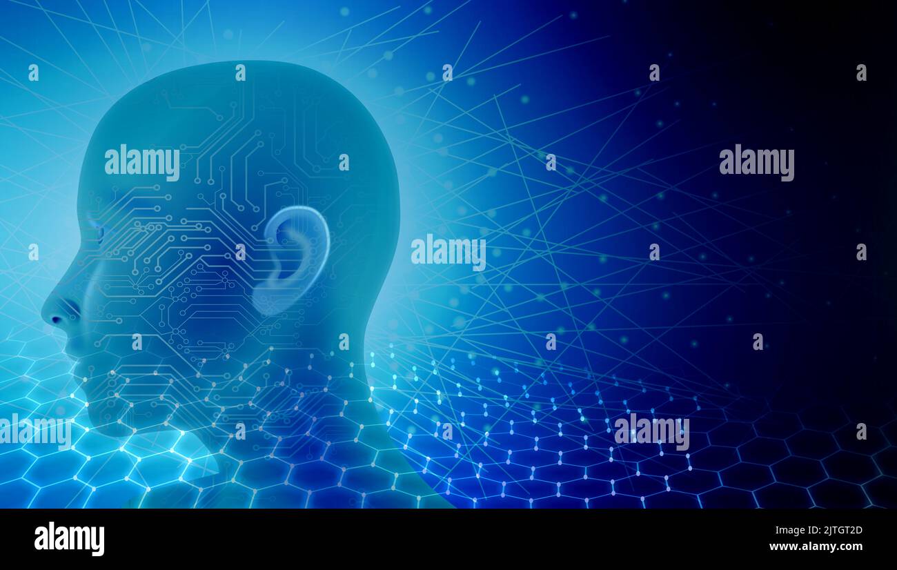 An illustration of abstract technology background concept Stock Photo ...