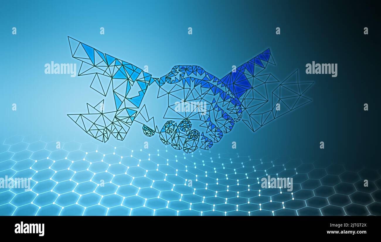 An illustration of abstract technology background concept Stock Photo ...