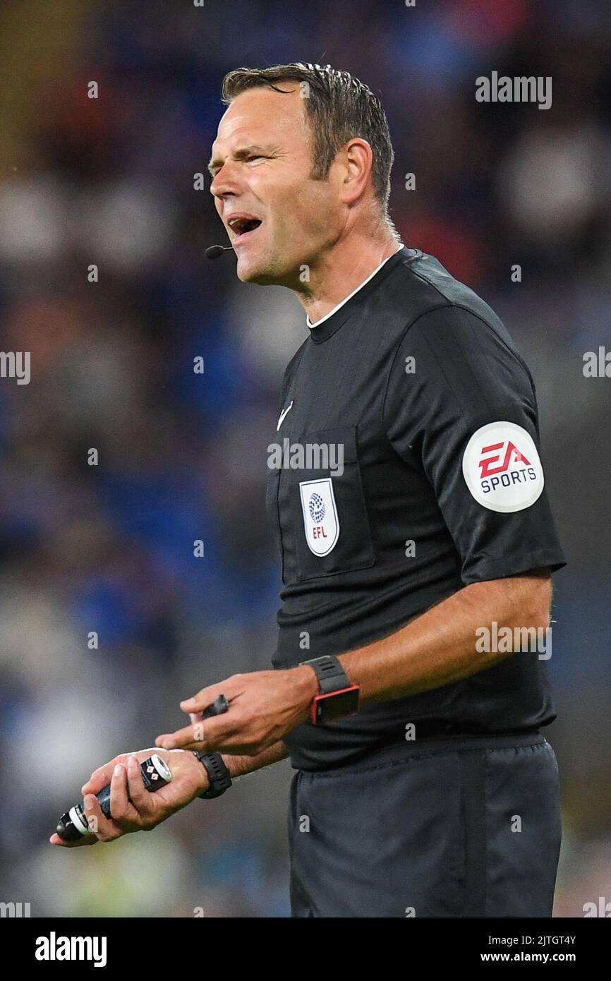 referee , James Linington, during the game Stock Photo - Alamy